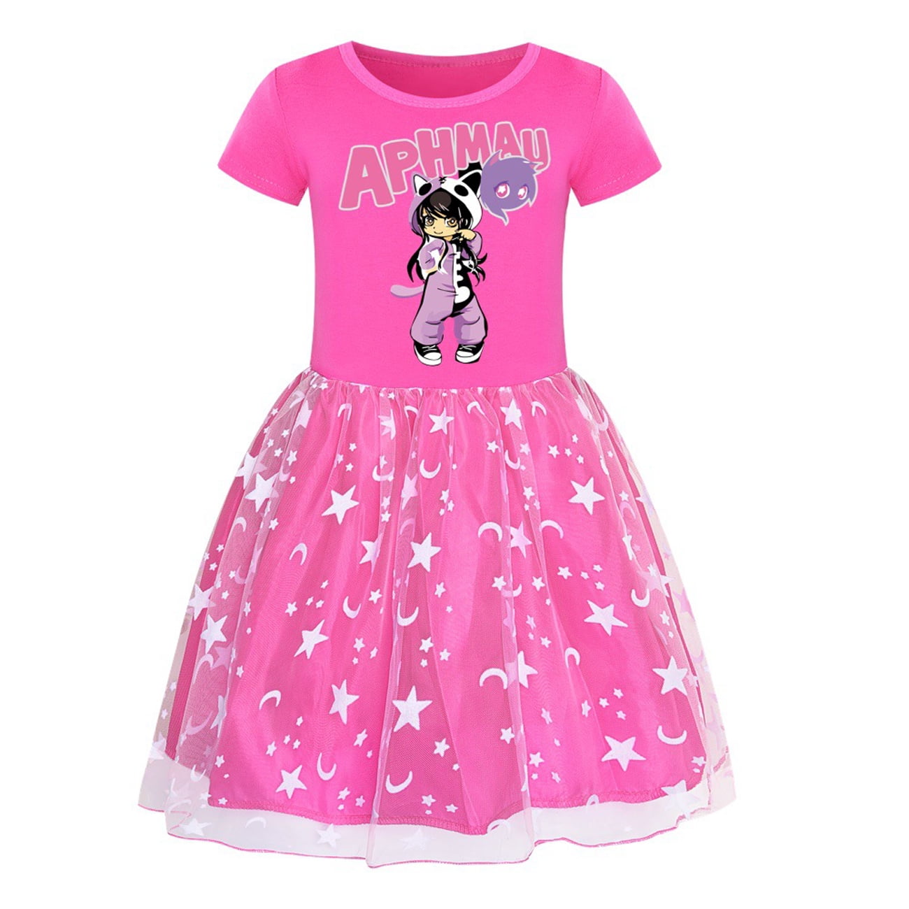 Toddler Little Girls Casual Dresses Cotton Crew Neck Graphic Cartoon ...