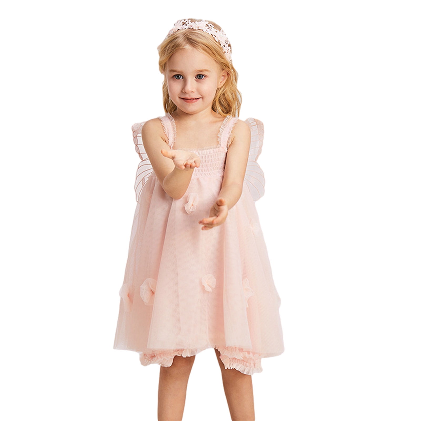 Toddler Little Girls Dresses Ruffle High Waist Tulle Tutu Dress ...