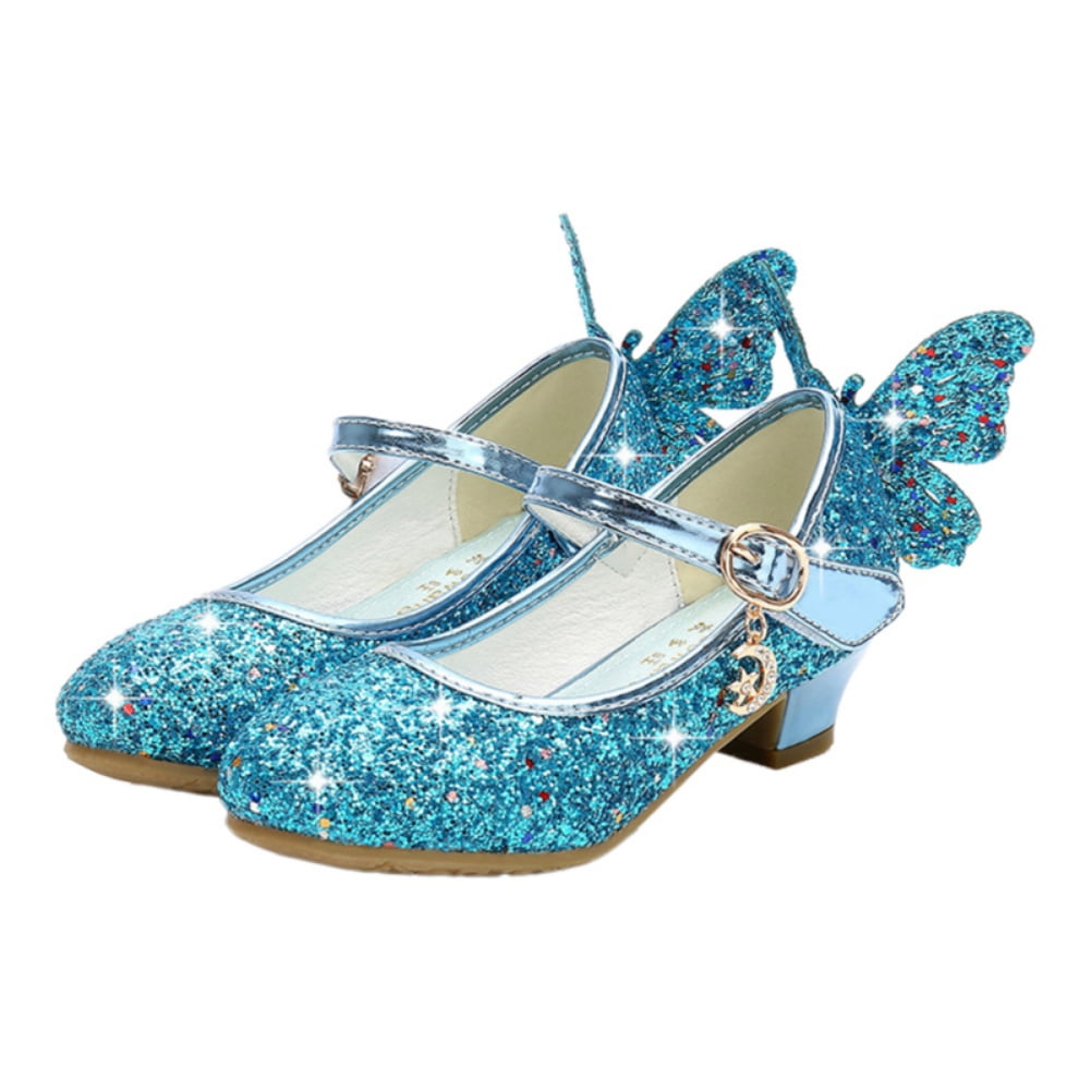 Toddler Little Girls Princess Cosplay Performance Shoes Sequins Wedding ...