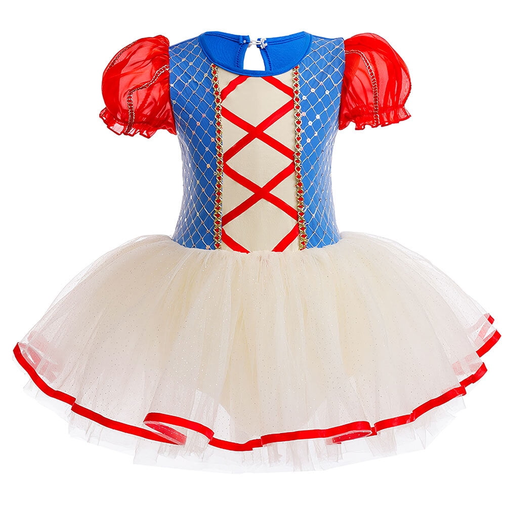 Toddler Little Girls Red Princess Ballerina Costume Dance Outfit Ballet ...
