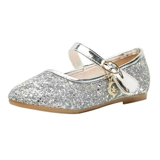 Toddler Littler Girls Dress Shoes Wedding Party Heel Princess Shoes ...
