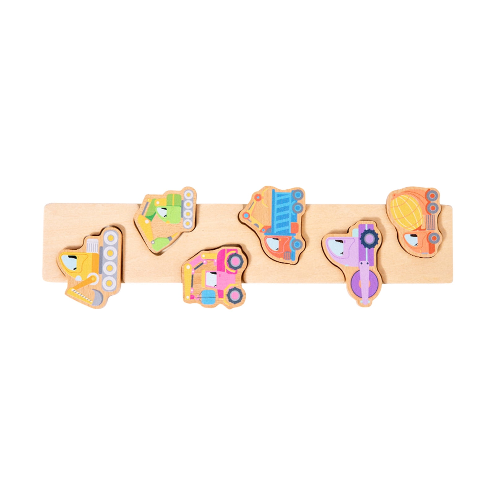 Toddler Matching Block Puzzle - 3-Theme Wood Peg Board (Dino/Dessert ...