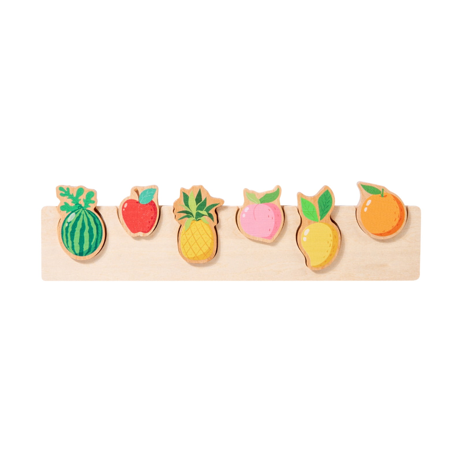 Toddler Matching Block Puzzle - 3-Theme Wood Peg Board (Dino/Dessert ...