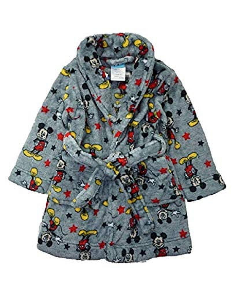 Toddler Mickey Mouse Robe Bathrobe Pajamas (2t) Grey - Walmart.com