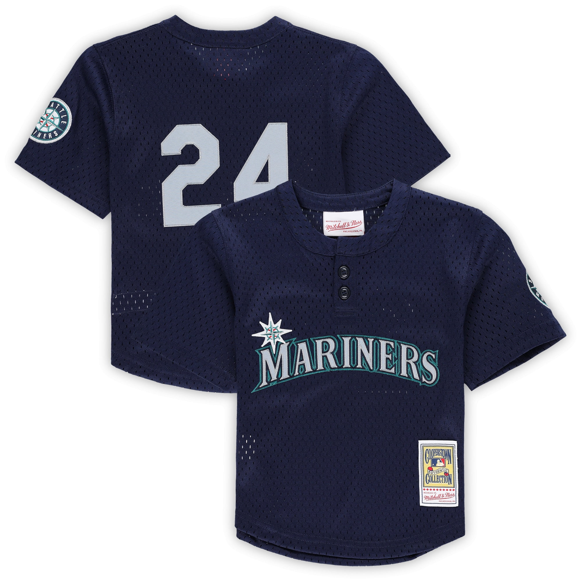 Toddler Mitchell & Ness Ken Griffey Jr. Navy Seattle Mariners ...