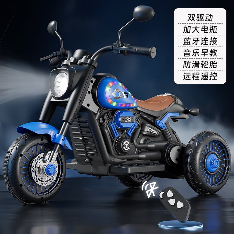 Toddler Motorcycle, 6V Battery Powered Electric Motorcycle with ...
