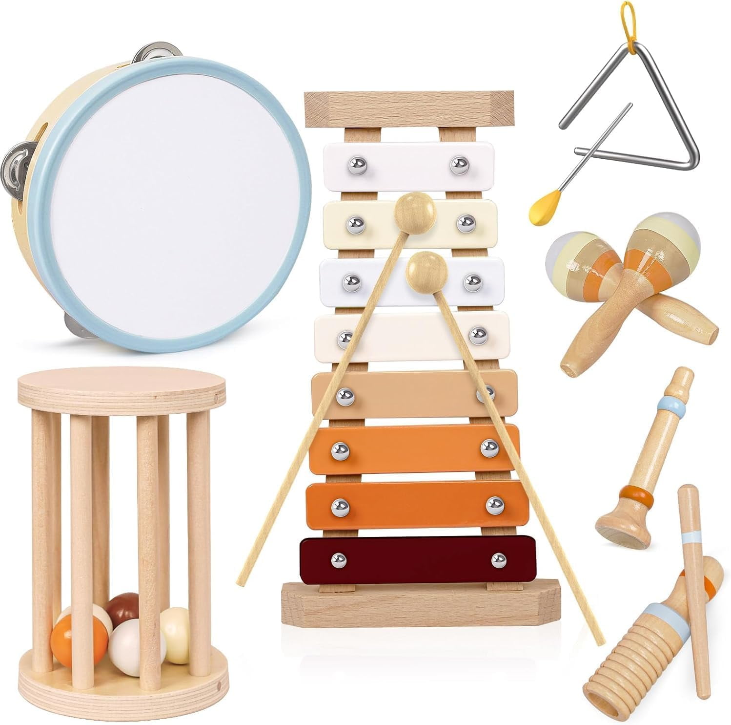 Toddler Musical Instruments, Wooden Montessori Musical Instruments ...