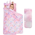 Toddler Nap Mat Girls Kids Nap Mats with Removable Pillow and Blanket ...