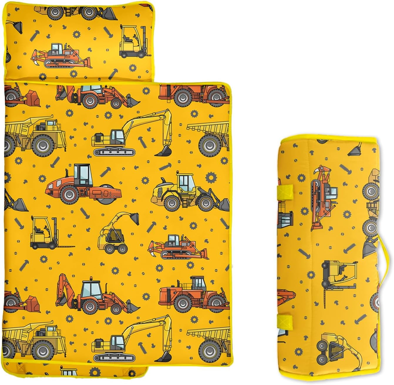 Toddler Nap Mat/Removable Pillow -Space- Carry Handle with Straps ...