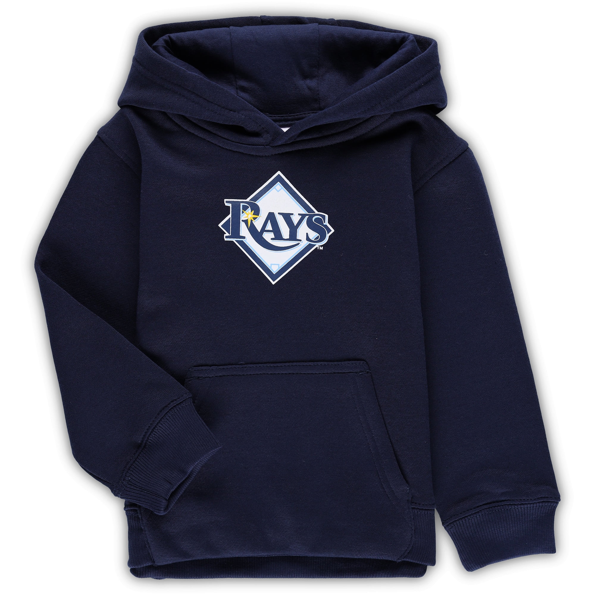 Toddler Navy Tampa Bay Rays Team Primary Logo Fleece Pullover Hoodie ...
