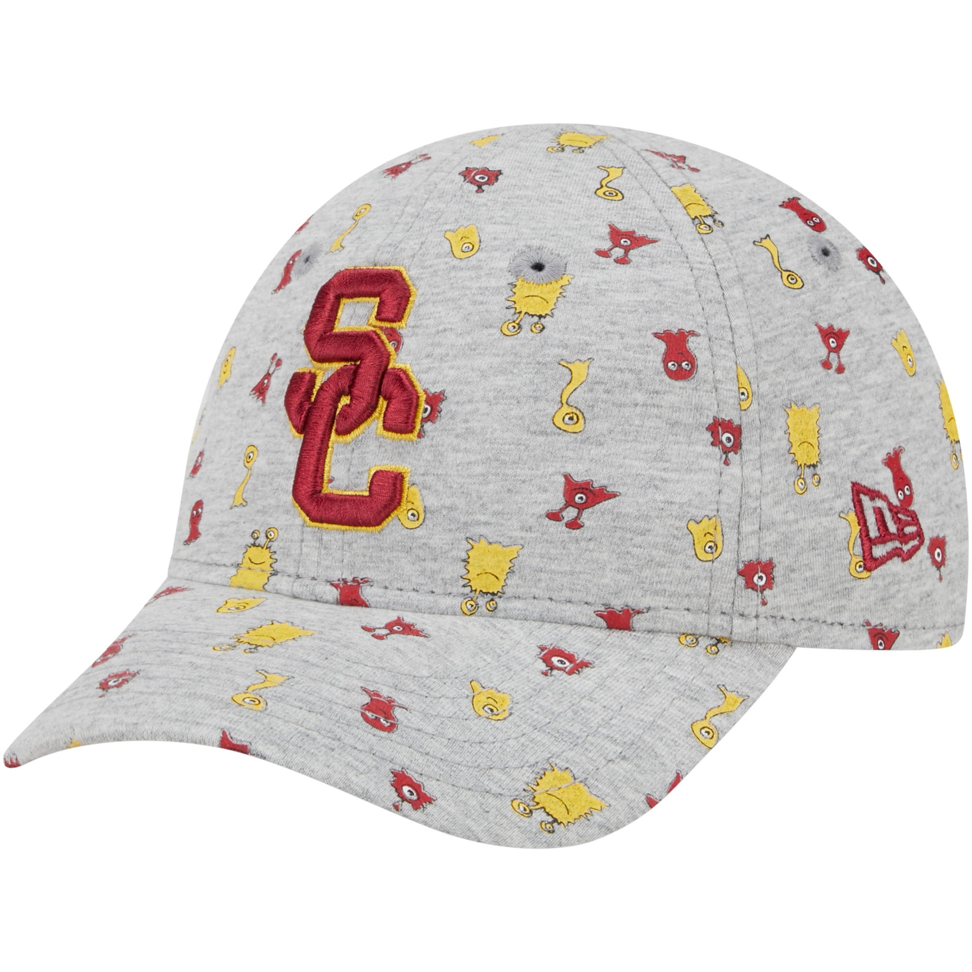 Toddler New Era Heather Gray USC Trojans Allover Print Critter 9FORTY ...
