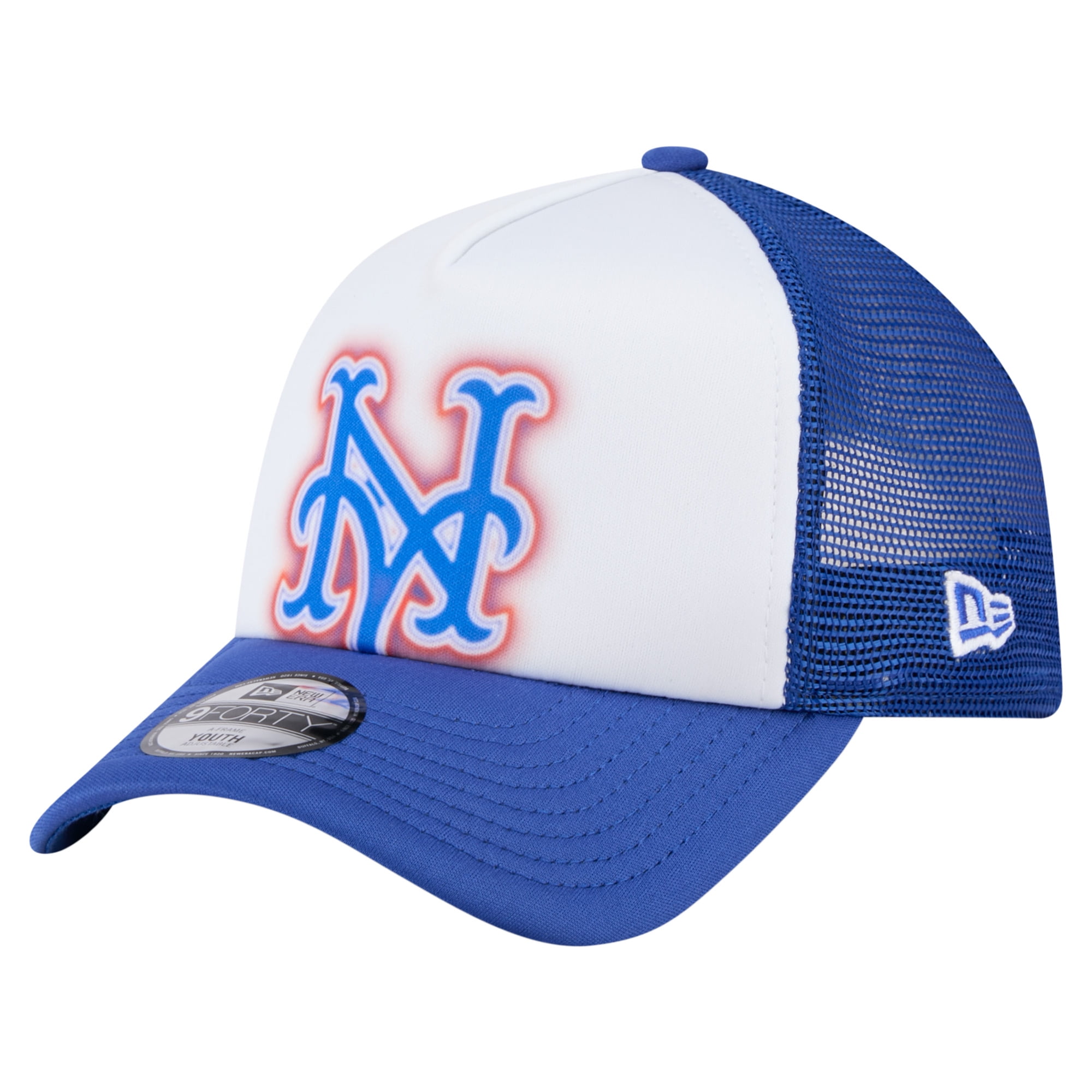 Toddler New Era White/Royal New York Mets Painted A-Frame 9FORTY ...