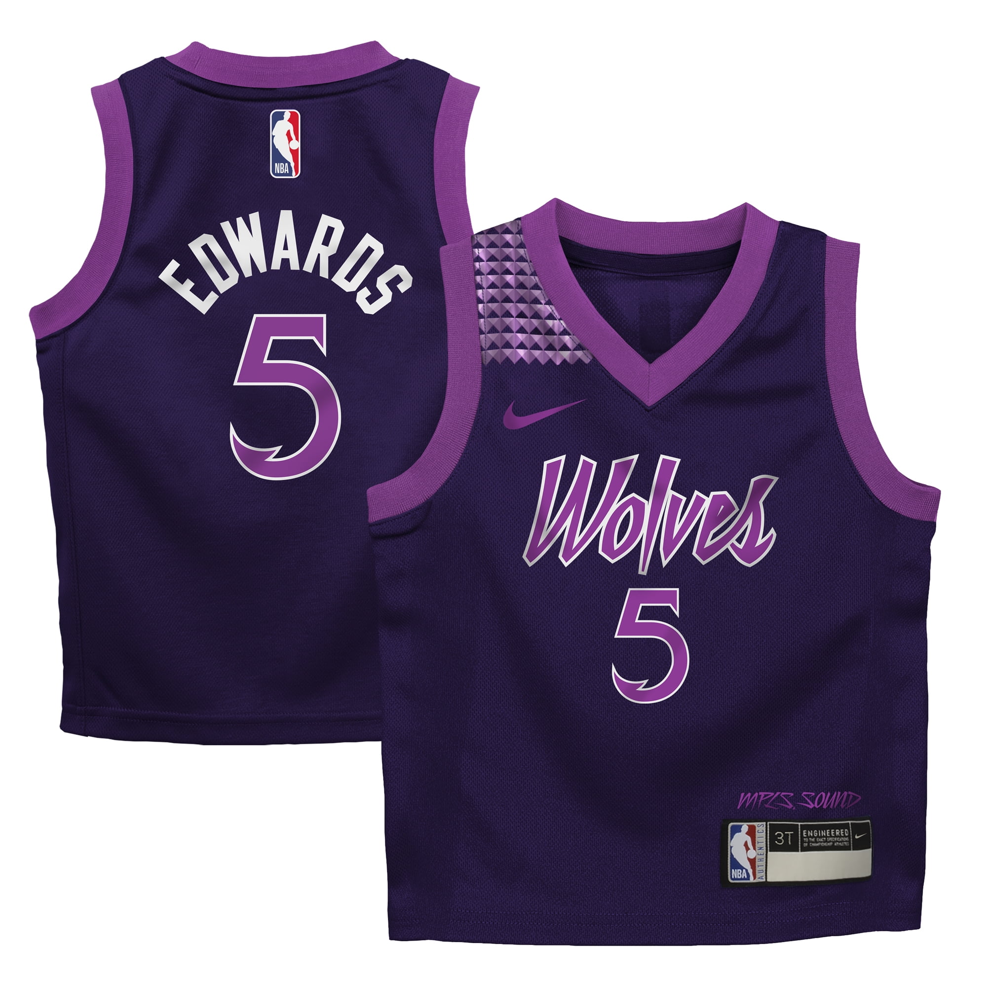 Toddler Nike Anthony Edwards Purple Minnesota Timberwolves 2025/26 City ...