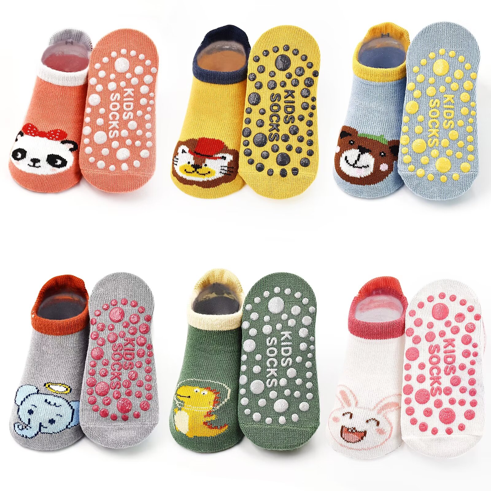 Cozylook Cute Animal Slipper Socks for Toddler Kids Girls Women – Fuzzy Fluffy Sherpa Lined, Non ...