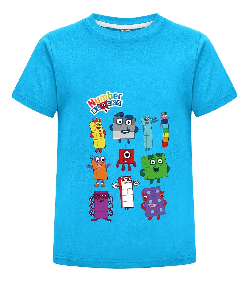 Toddler Numberblocks Shirt – Cartoon Math Educational T-Shirt – Kids ...