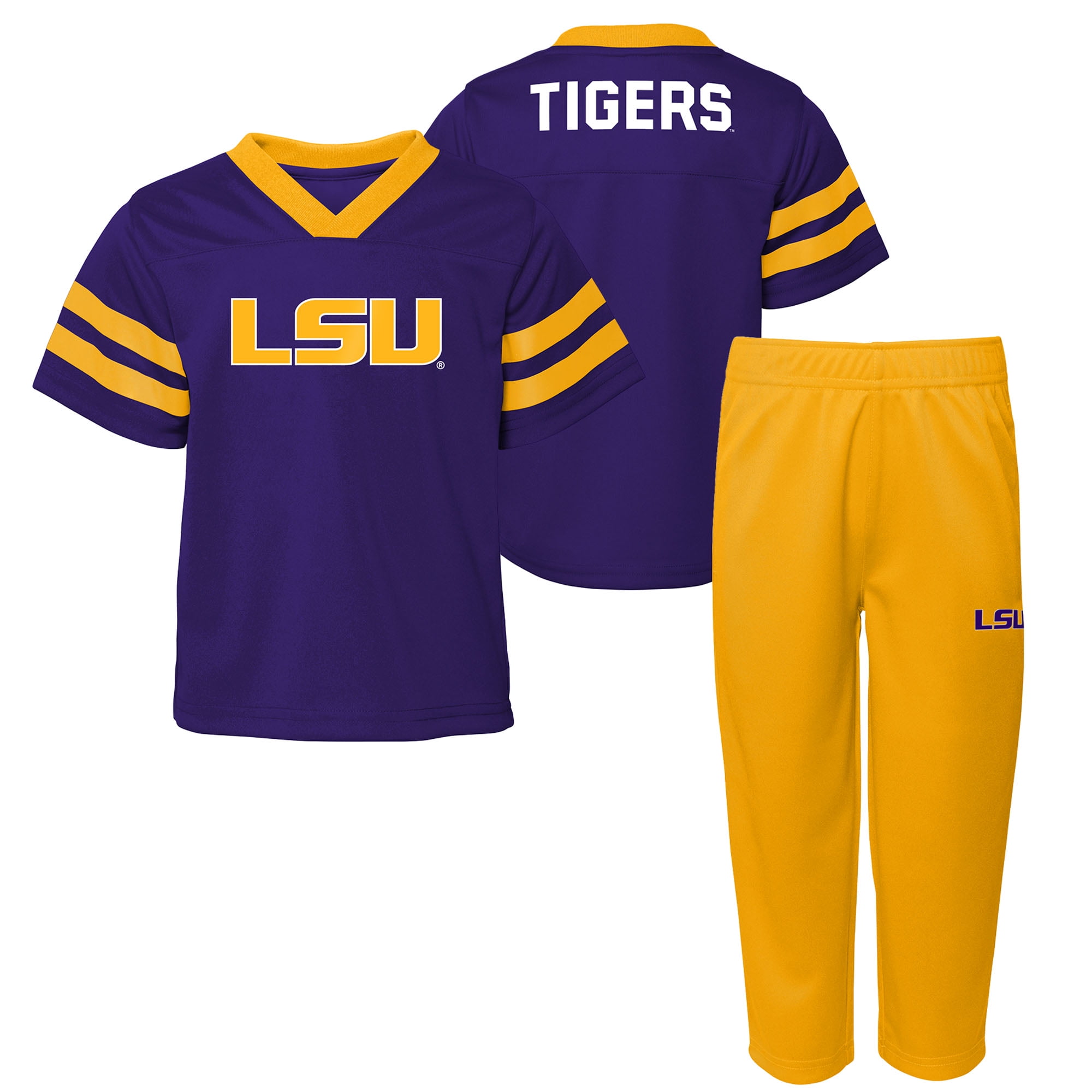 Toddler Outerstuff Purple/Gold LSU Tigers Red Zone Two-Piece V-Neck Top ...