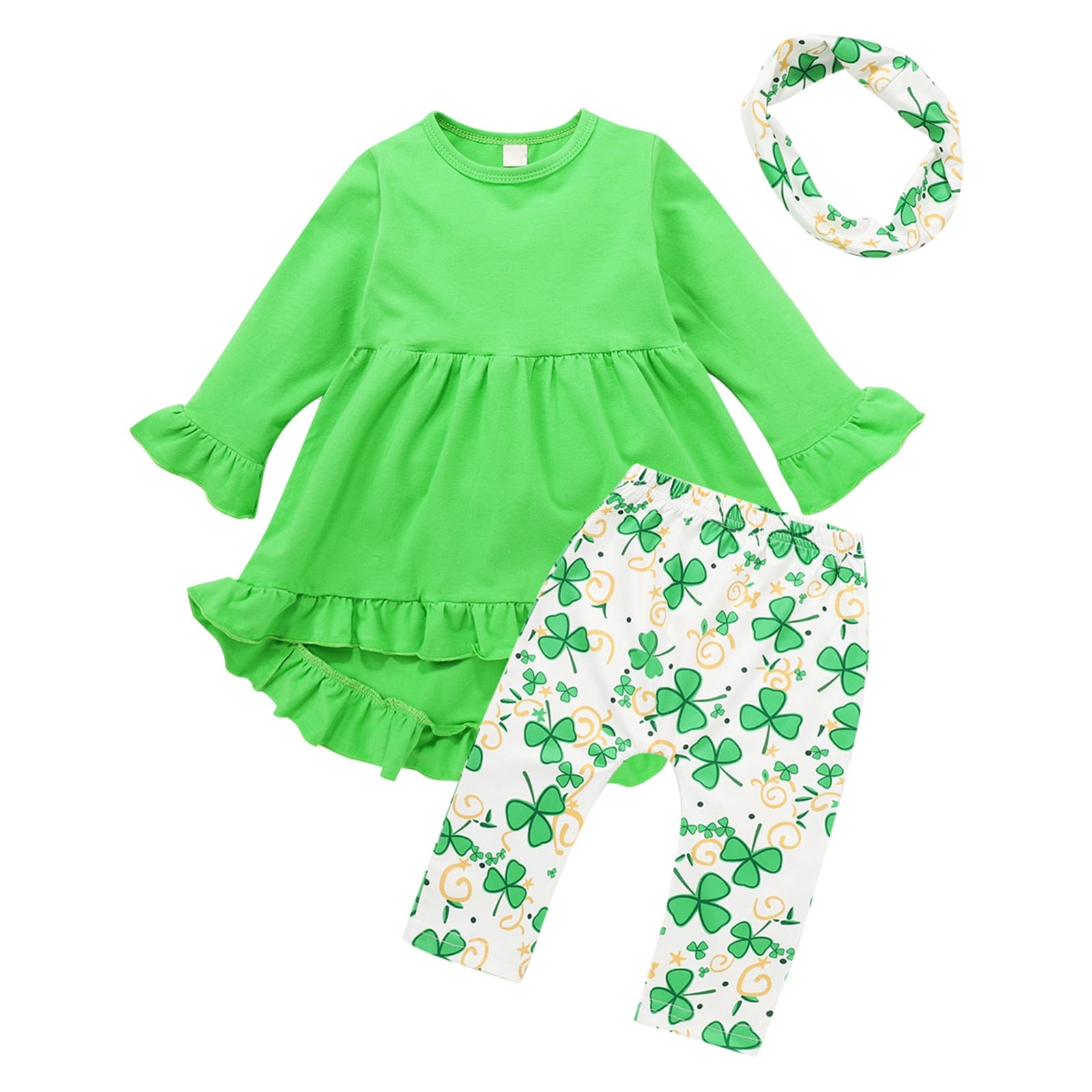 Toddler Outfits For Girls St. Patrick'S Day Kids Long Sleeve Crew Neck ...