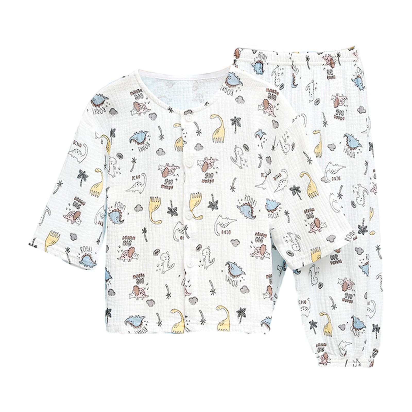 Toddler Pajamas Girls Boys 1-8 Years Old Pyjamas, Coat Pants Suit ...