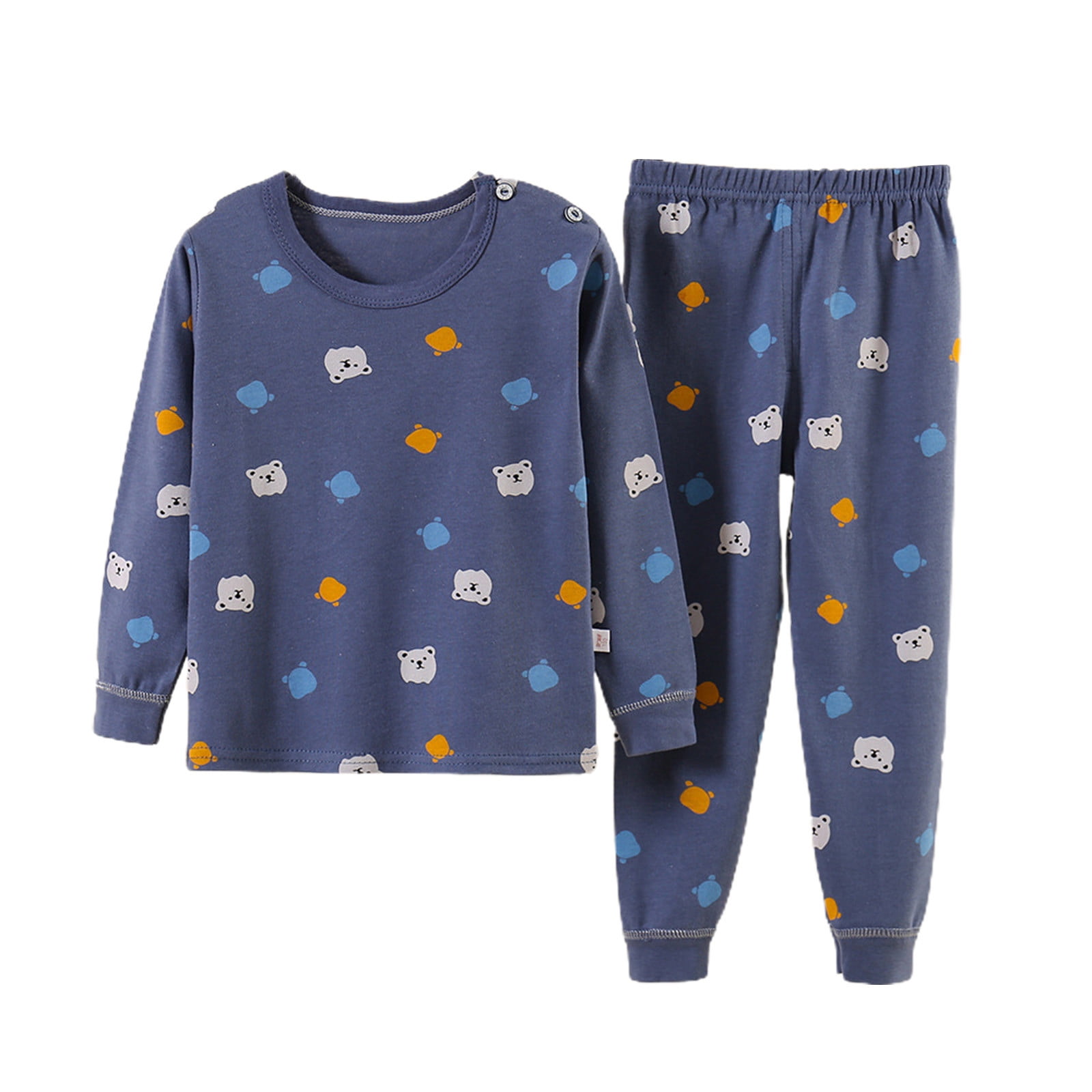 Toddler Pajamas Girls Boys 2 To 12 Years Old German Velvet Thermal ...