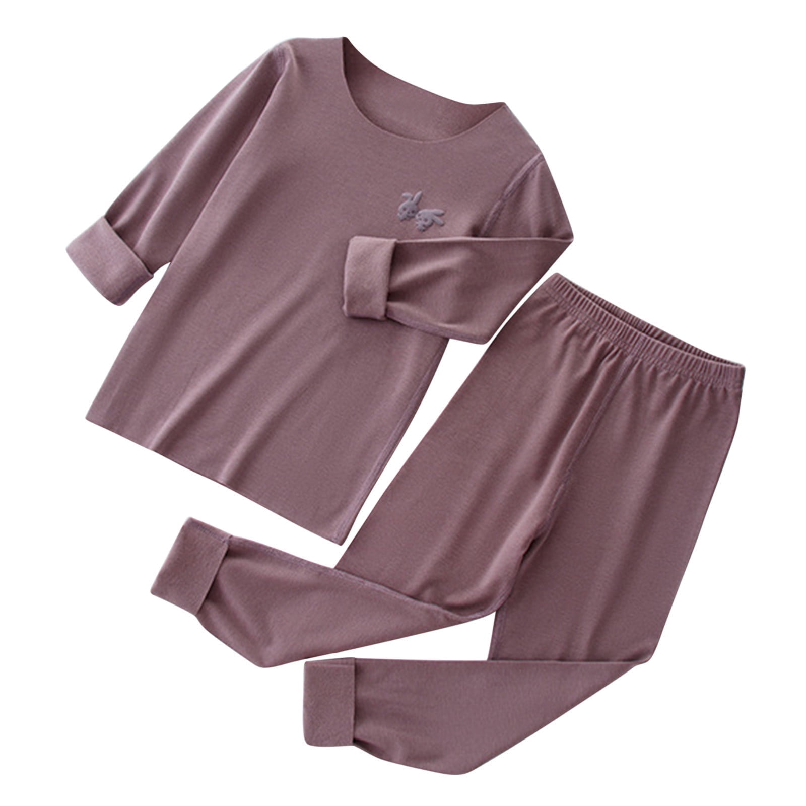 Toddler Pajamas Set Kids Solid Color Pajama Top Kids Winter Pants Kids ...