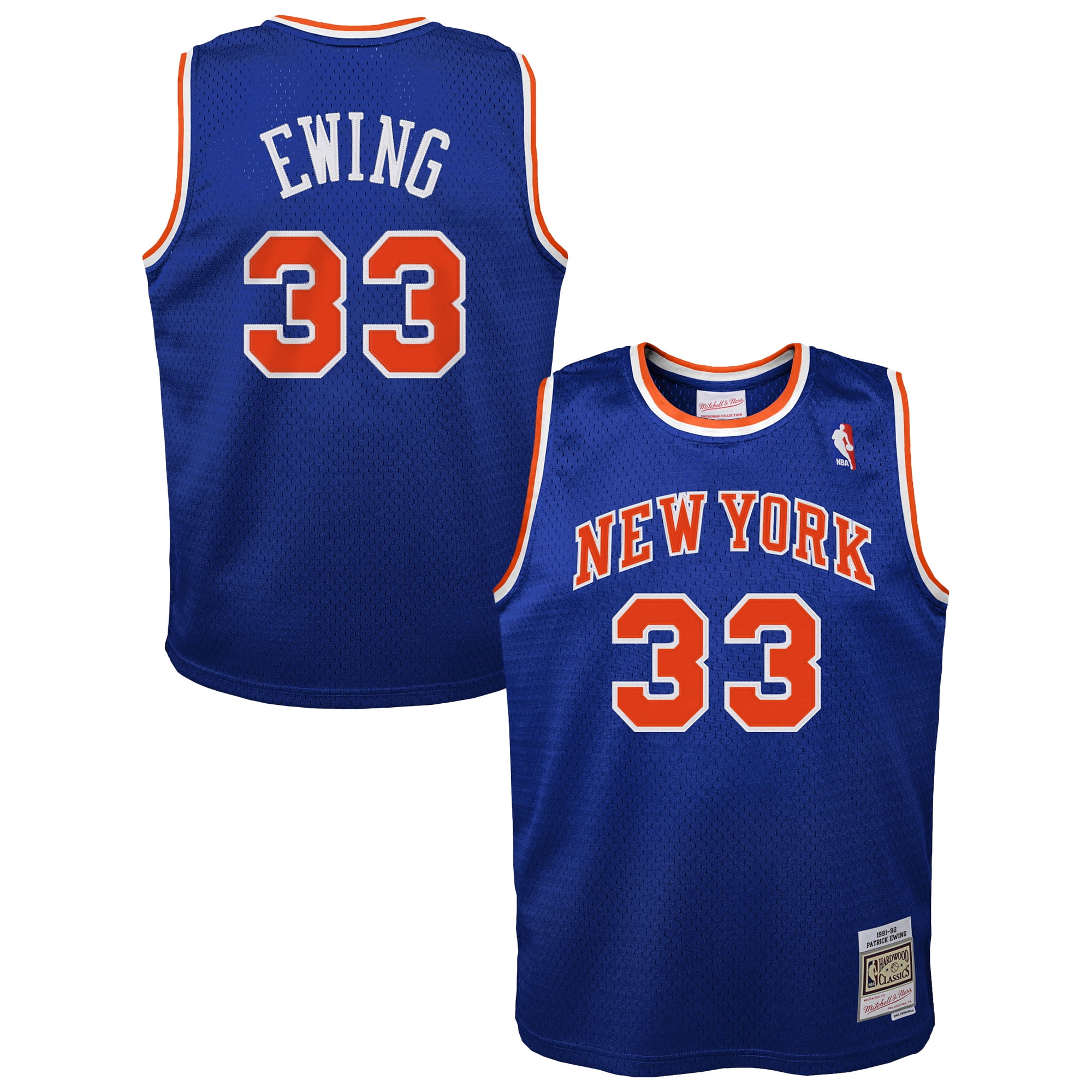 Toddler Patrick Ewing Blue New York Knicks 1991/92 Swingman Jersey ...