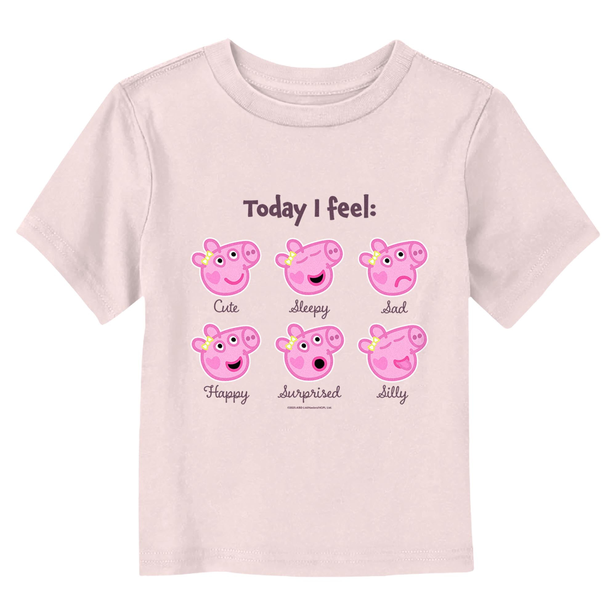 Toddler Peppa Pig Evie Today Emotions T Shirt - Walmart.com