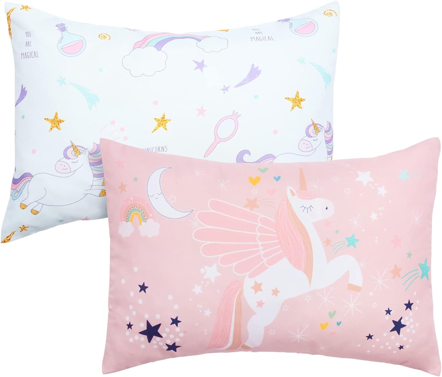 Toddler Pillowcases for 13X18 12x16 14x19 Pillow Unicorn Toddler Pillow ...
