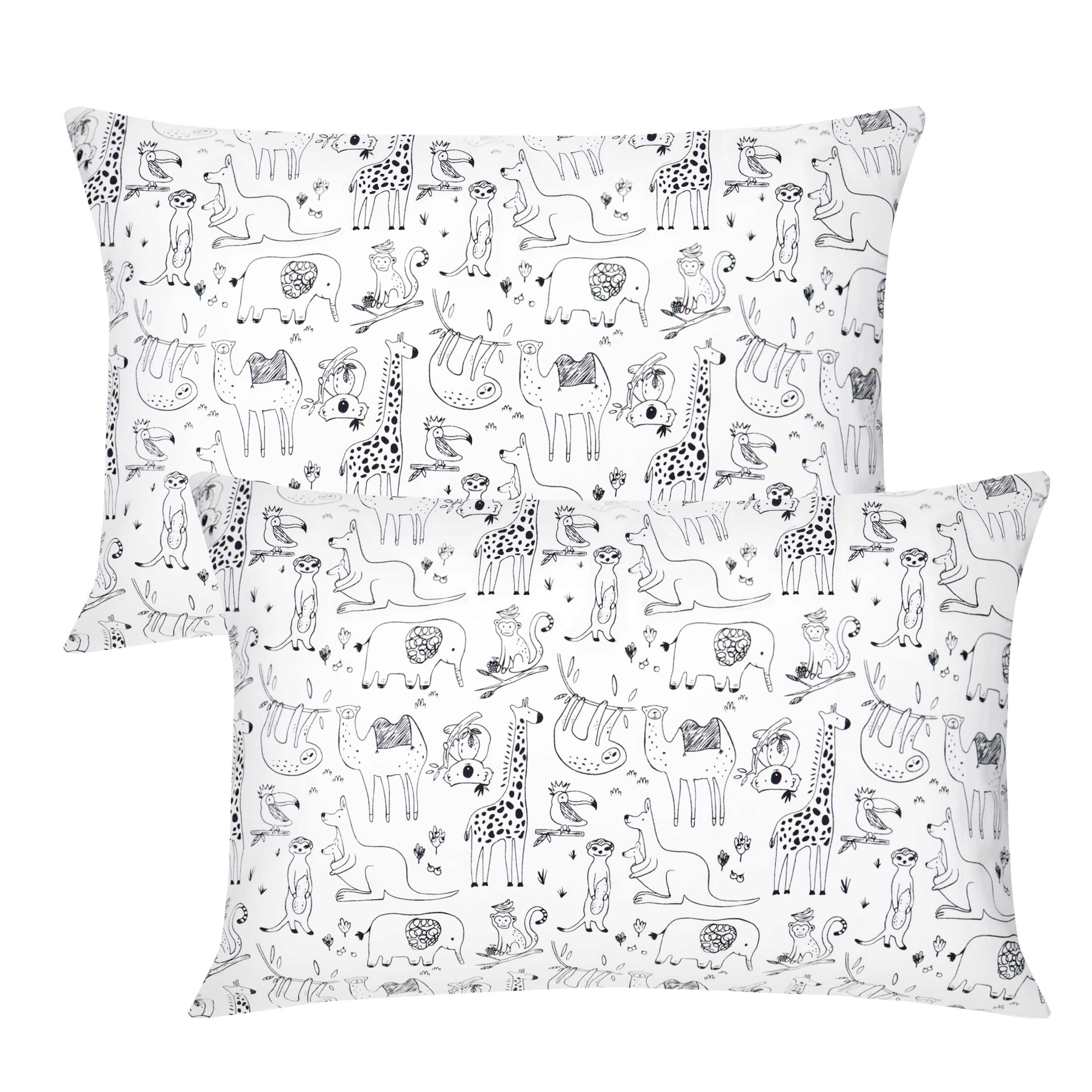 Toddler Pillowcases,2 Packs 100% Cotton Pillow Cover for Kids Bedding ...