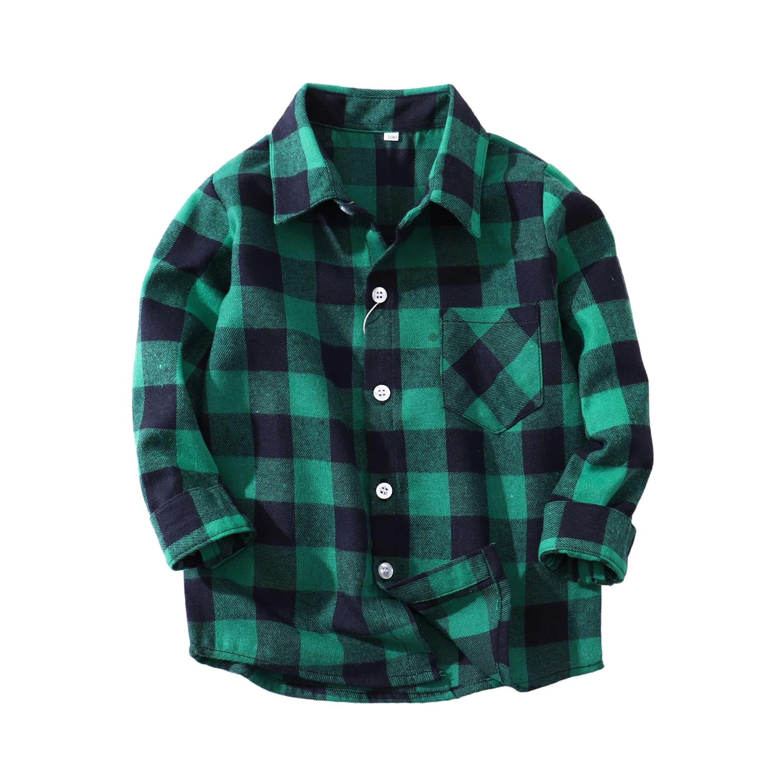 Toddler Plaid Shirt, Newborn Infant Baby Flannel Shirts, Kids Long ...