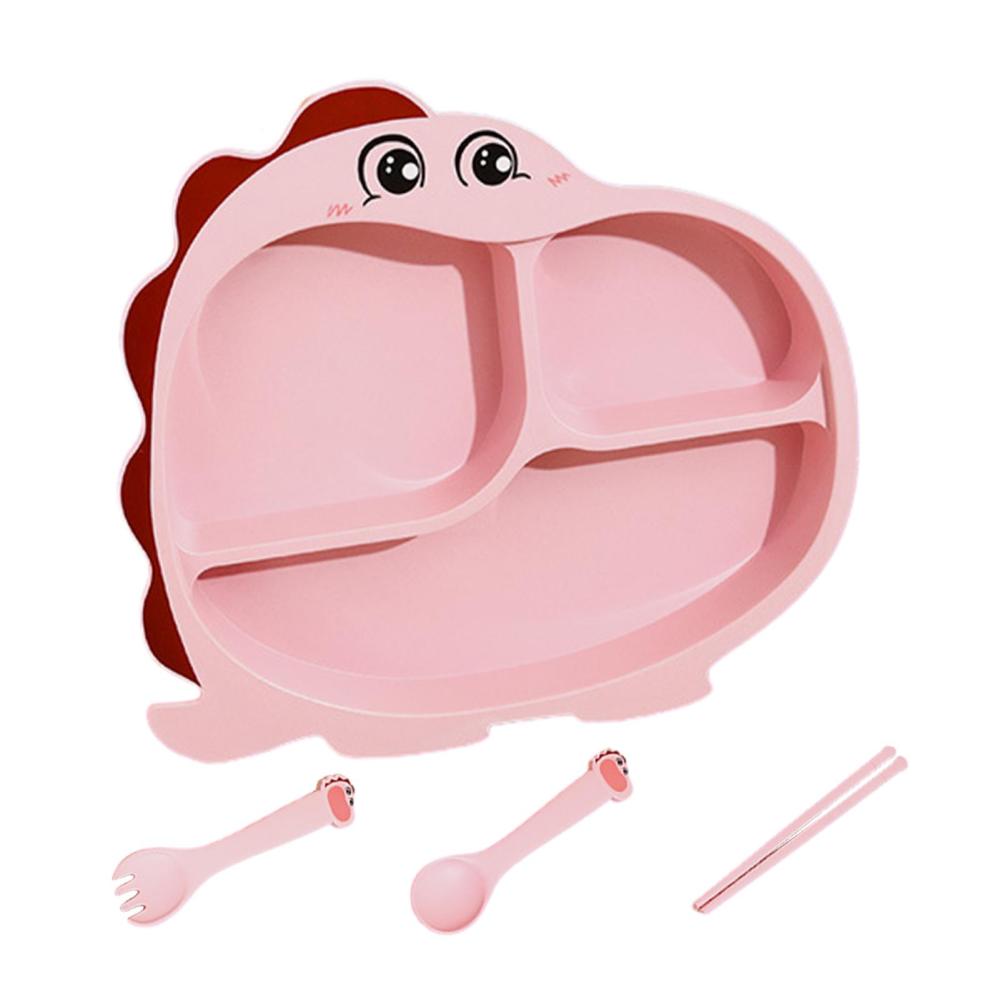 Toddler Plates | Kids Divided Plates | Compartment Cutlery With Handle ...