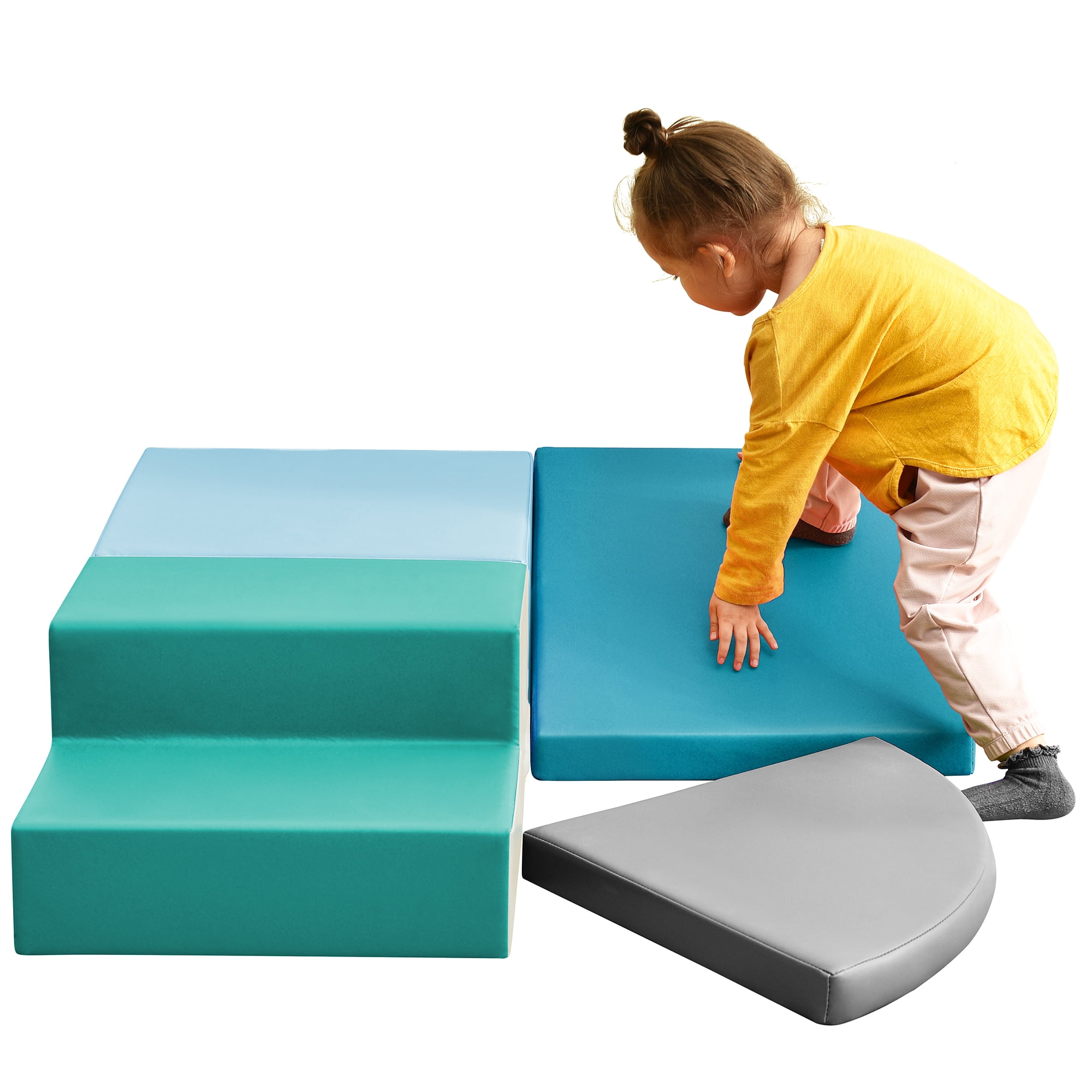 Toddler Playtime Corner Climber, Safe Soft Foam for Crawling and ...