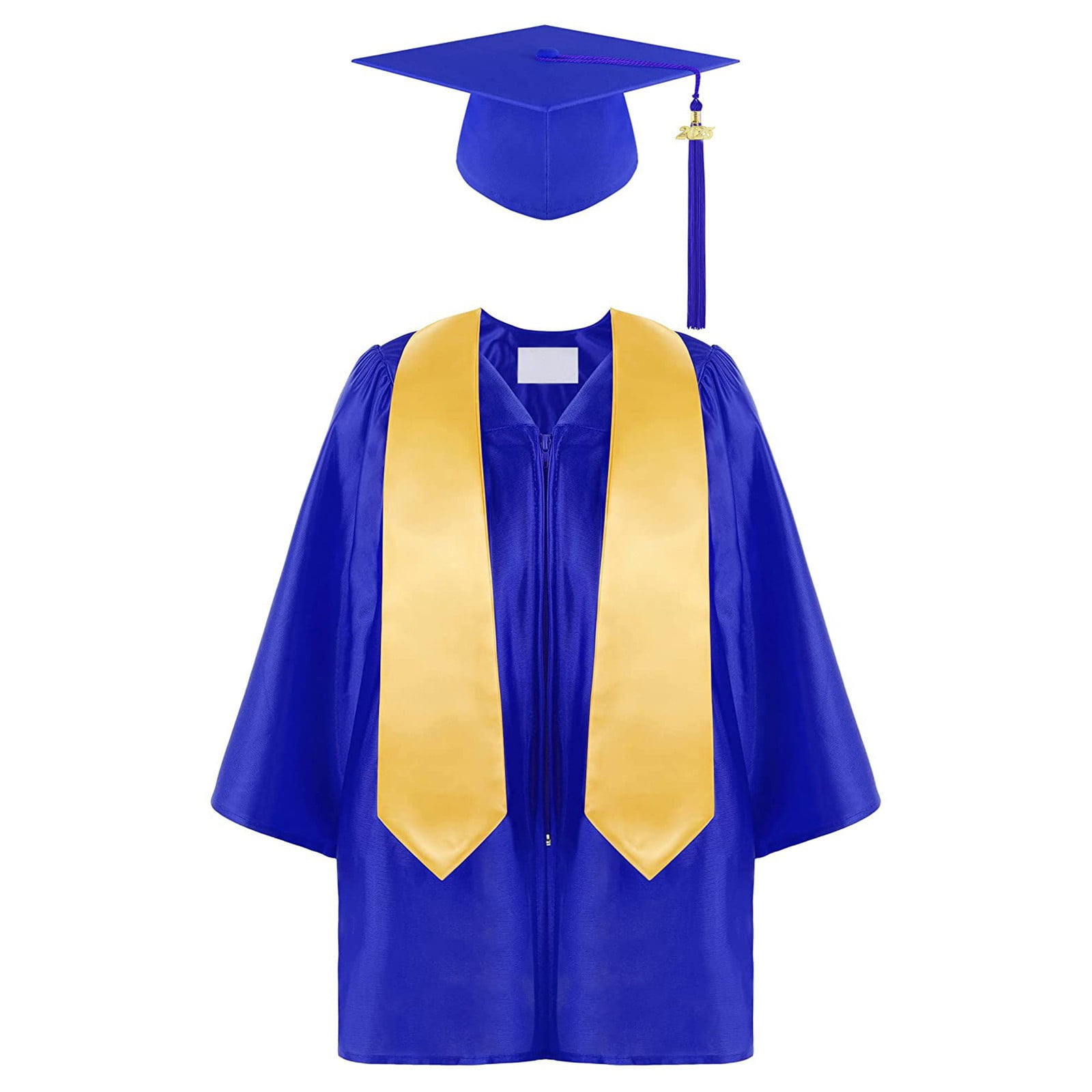 Toddler Primary School Graduation Cap And Gown Set Blue Cap And Gown ...
