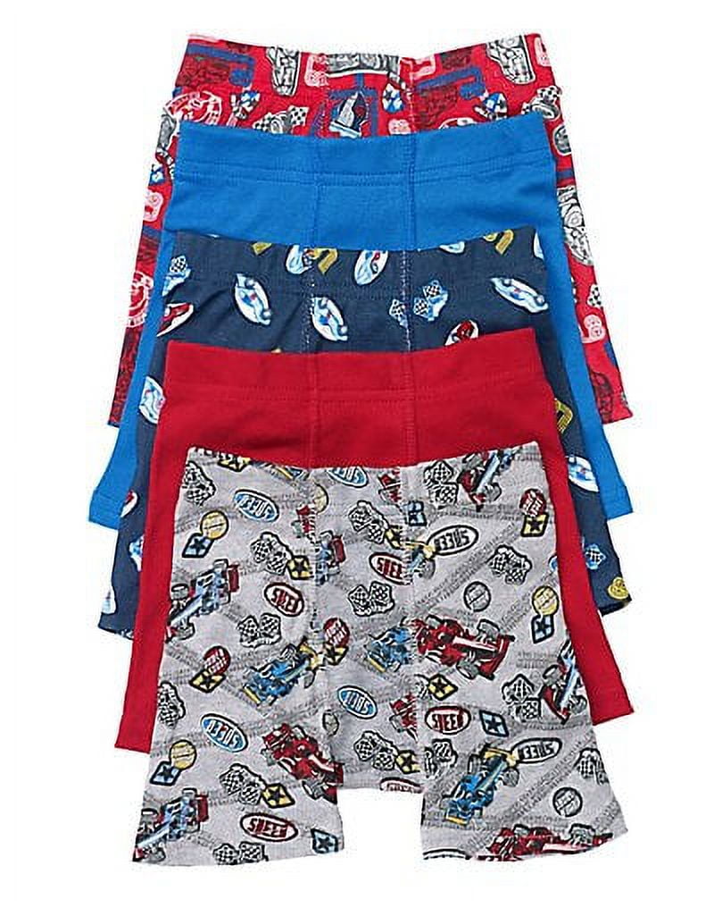 Toddler Printed Boxer Briefs with Comfort Flex Waistband 5-Pack ...