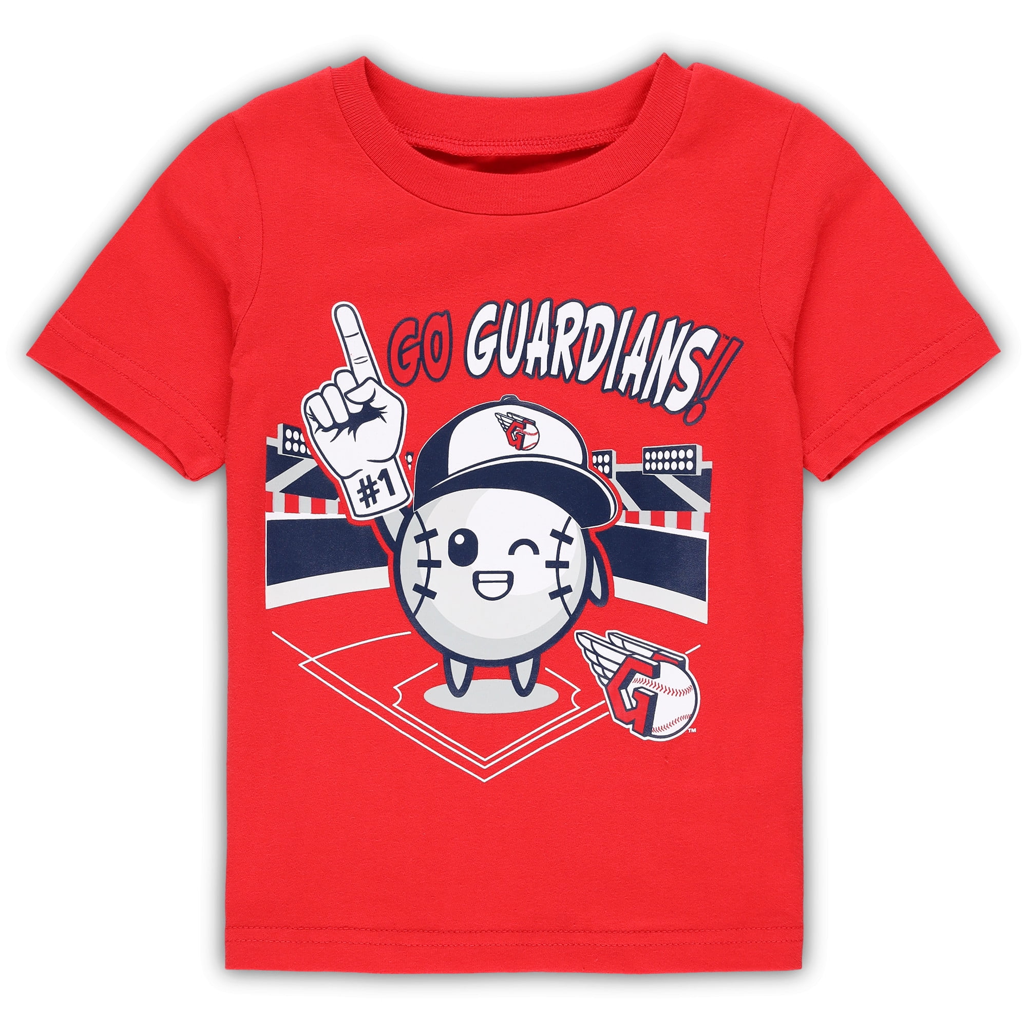 Toddler Red Cleveland Guardians Ball Boy T-Shirt - Walmart.com