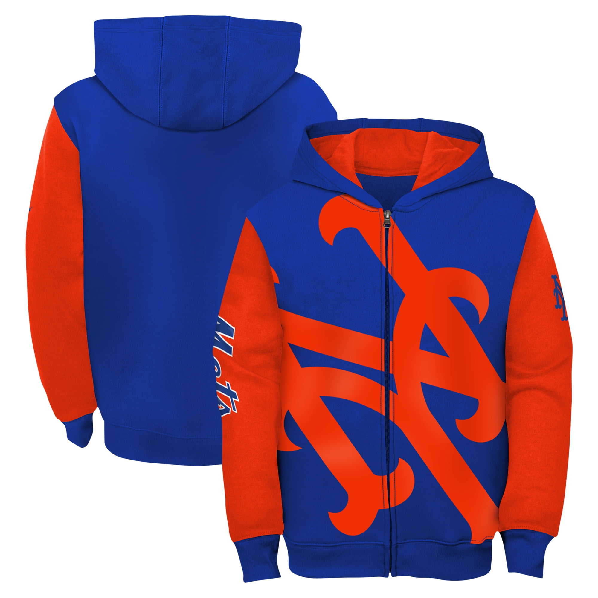 Toddler Royal New York Mets Postcard Full-Zip Hoodie - Walmart.com