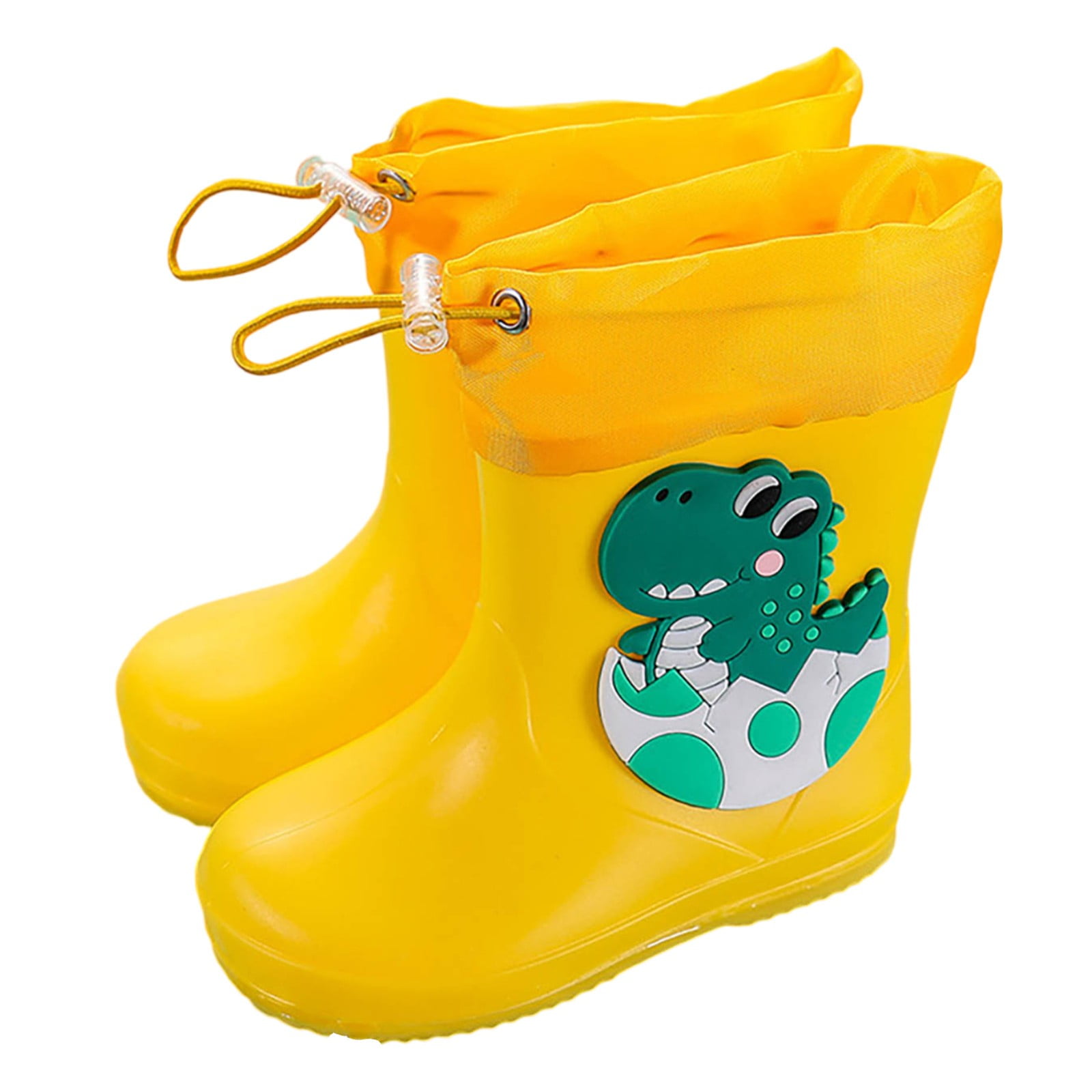 Toddler Rubber Boots Adjustable Kids Toddler Dinosaur Rain Boots ...