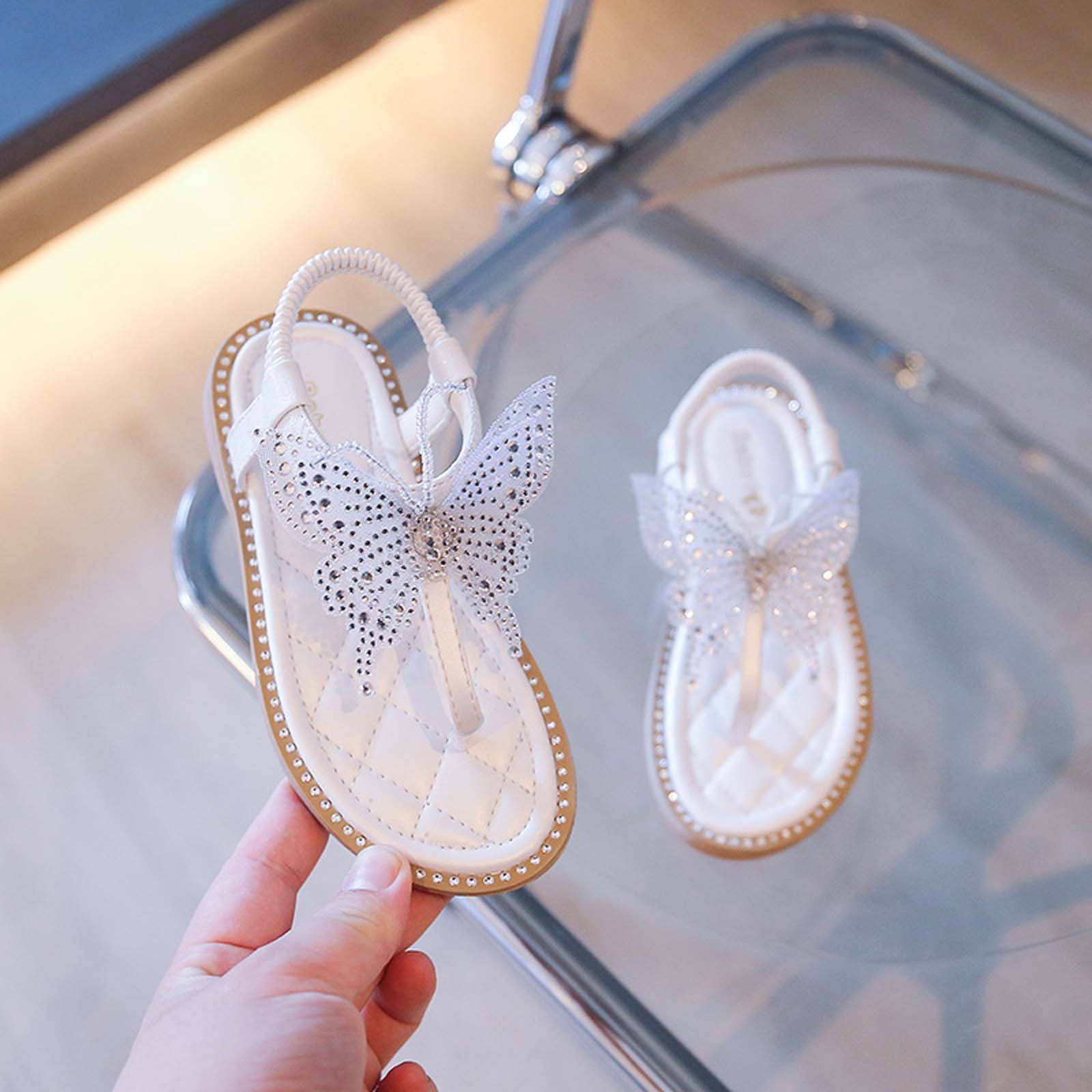 Toddler Sandals on Middle And Big Children Toddler Girls Rhinestone ...