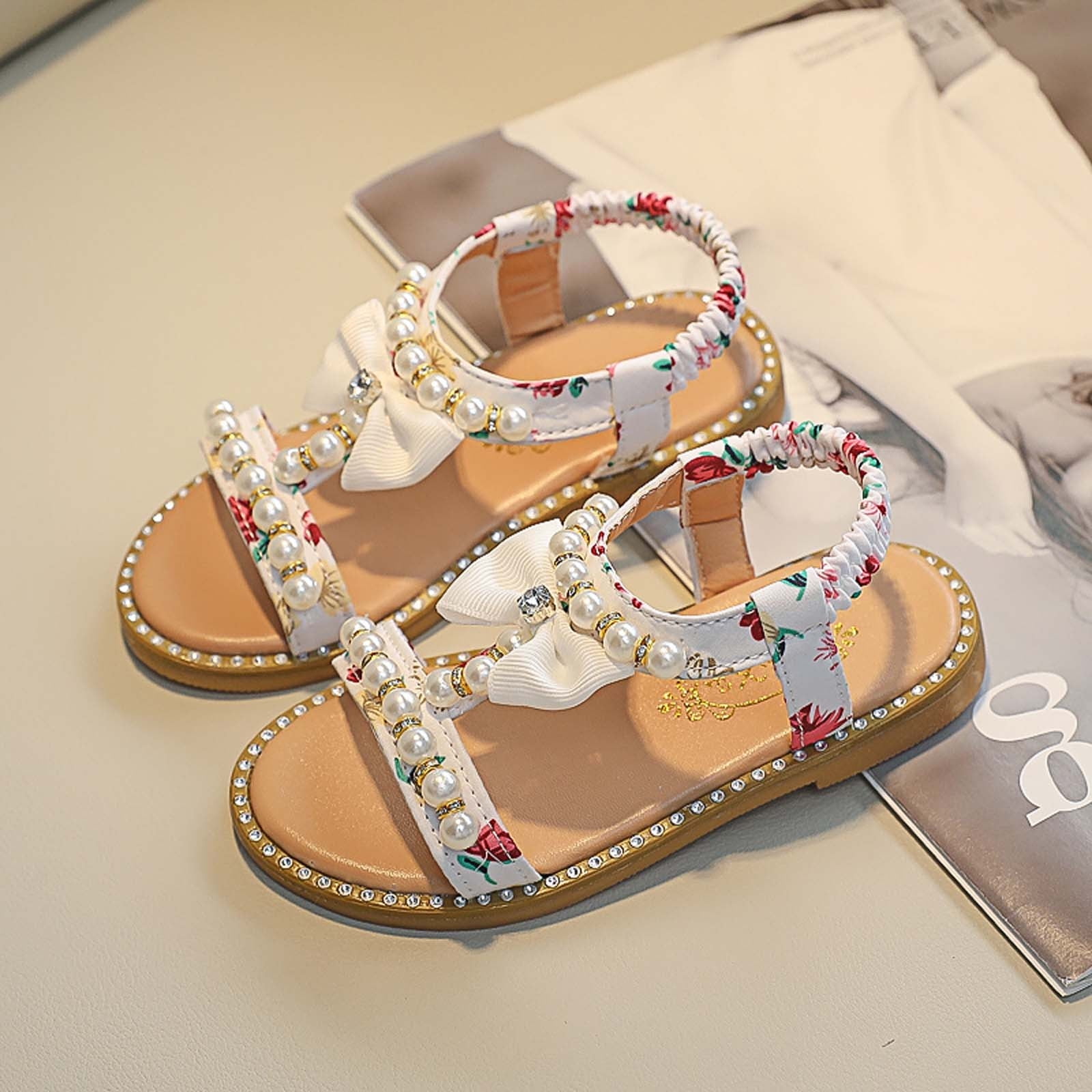 Toddler Sandals on Clearance Toddler Girls Summer Sandals Little Kid Open Toe Princess Dress ...