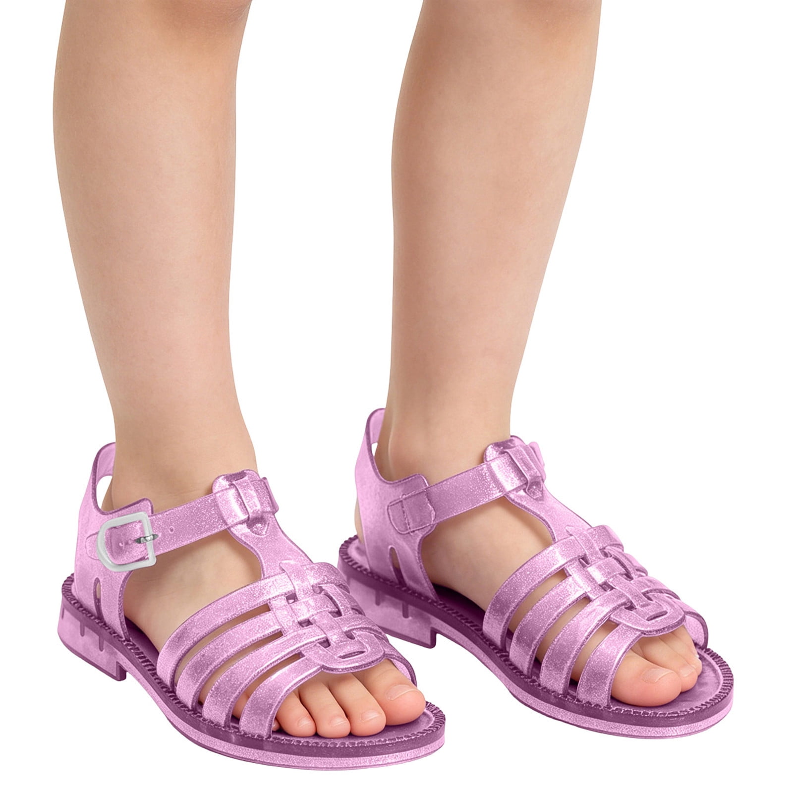 Toddler Sandles Boys & Girls Jelly Sandals Open Toe Princess Flat ...