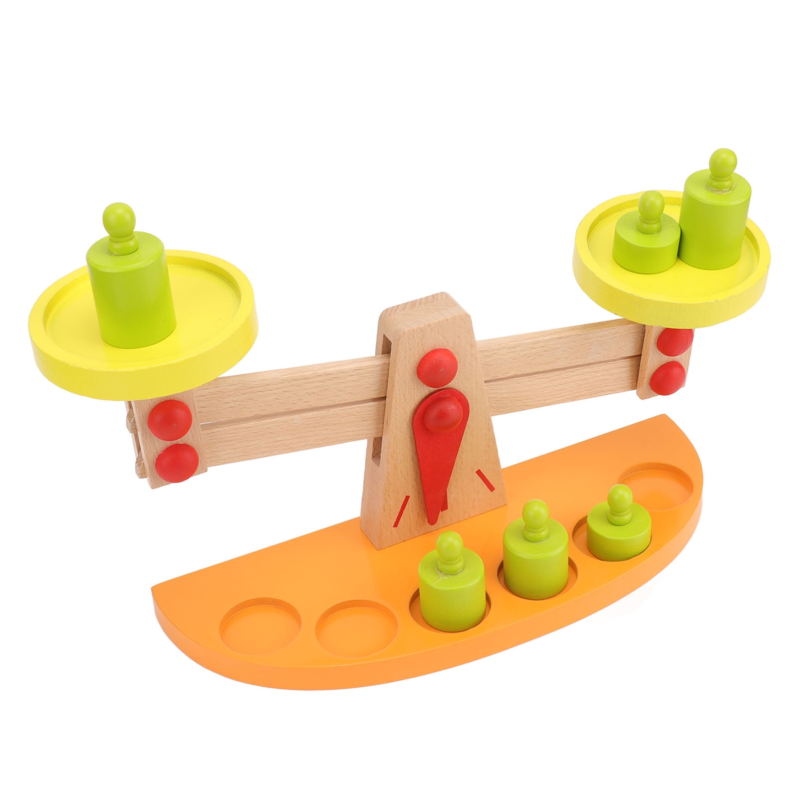 Toddler Scales Counting Toy, Wooden Educational Balance Counting Game ...