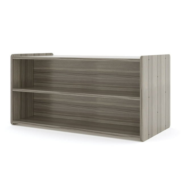 Toddler Shelf Storage Double Sided, Shelves/Bookshelf, 46" Wide, Shadow ...