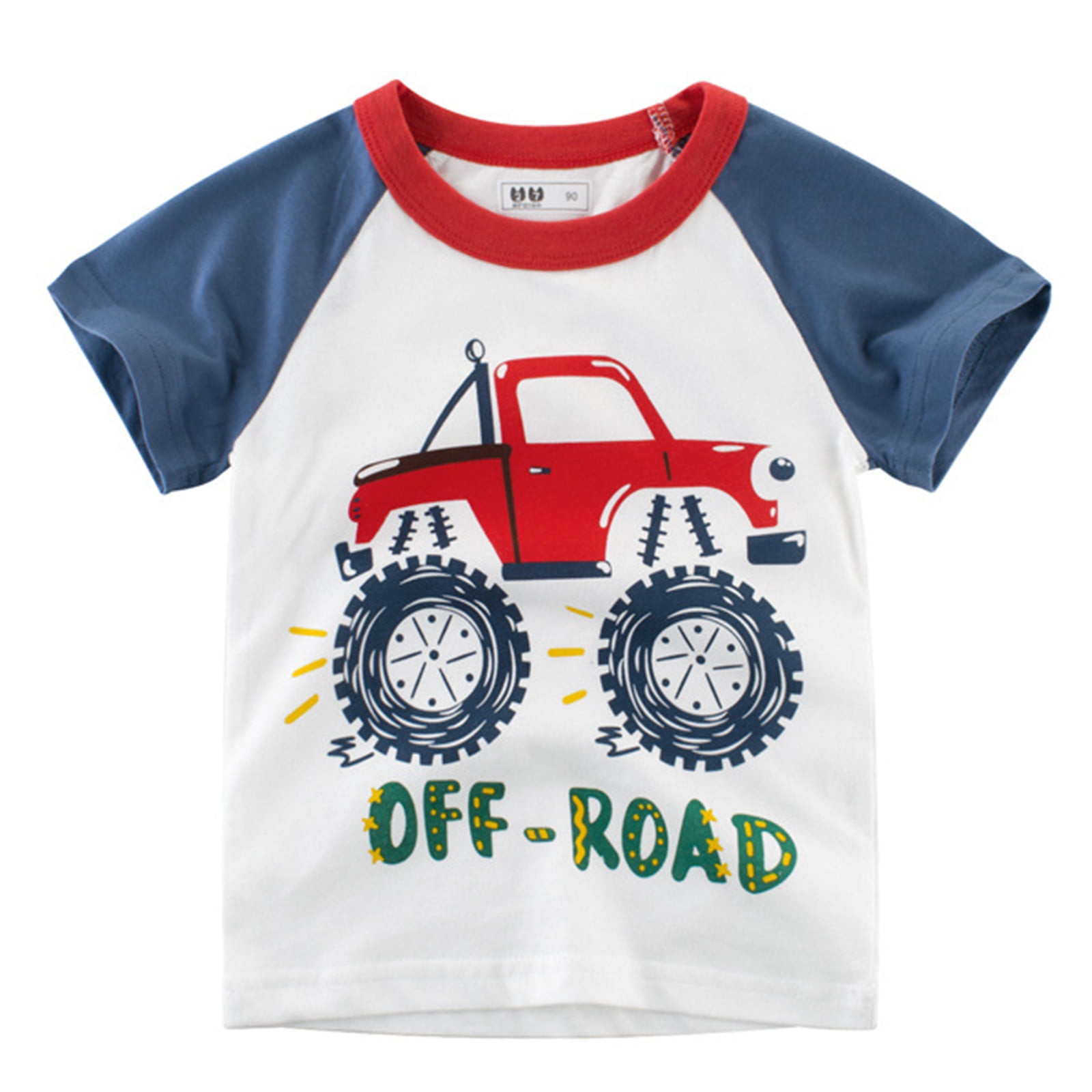 Toddler Shirt Boys 4T Toddler Kids Baby Boys Cartoon Cars Short Sleeve ...