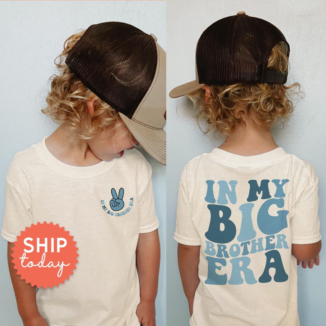 Toddler Shirt Front And Back, Cute Toddler Tee, Brother Sister Sibling ...