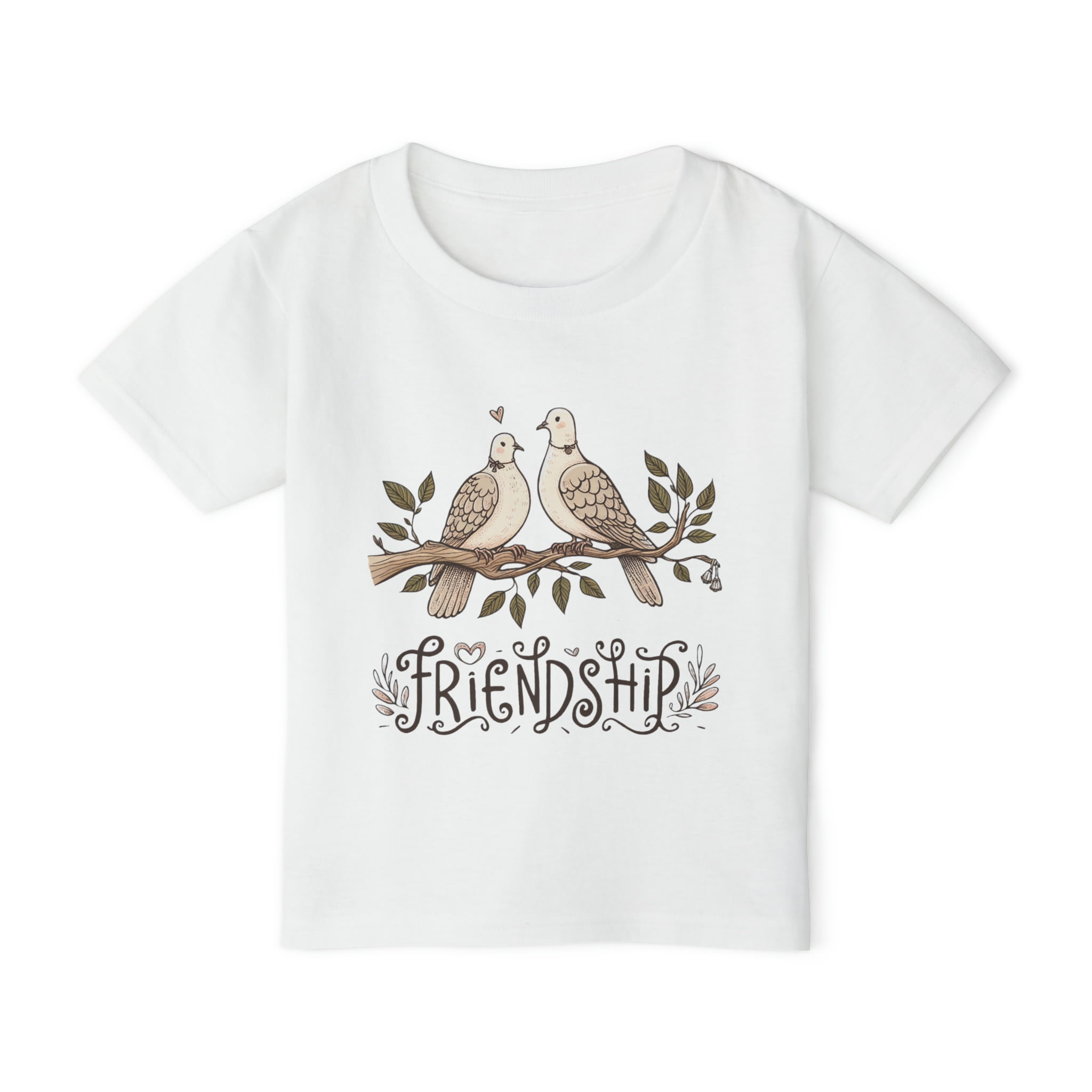 Toddler Shirt with Turtle Doves & Friendship Quote - Pick from Four ...