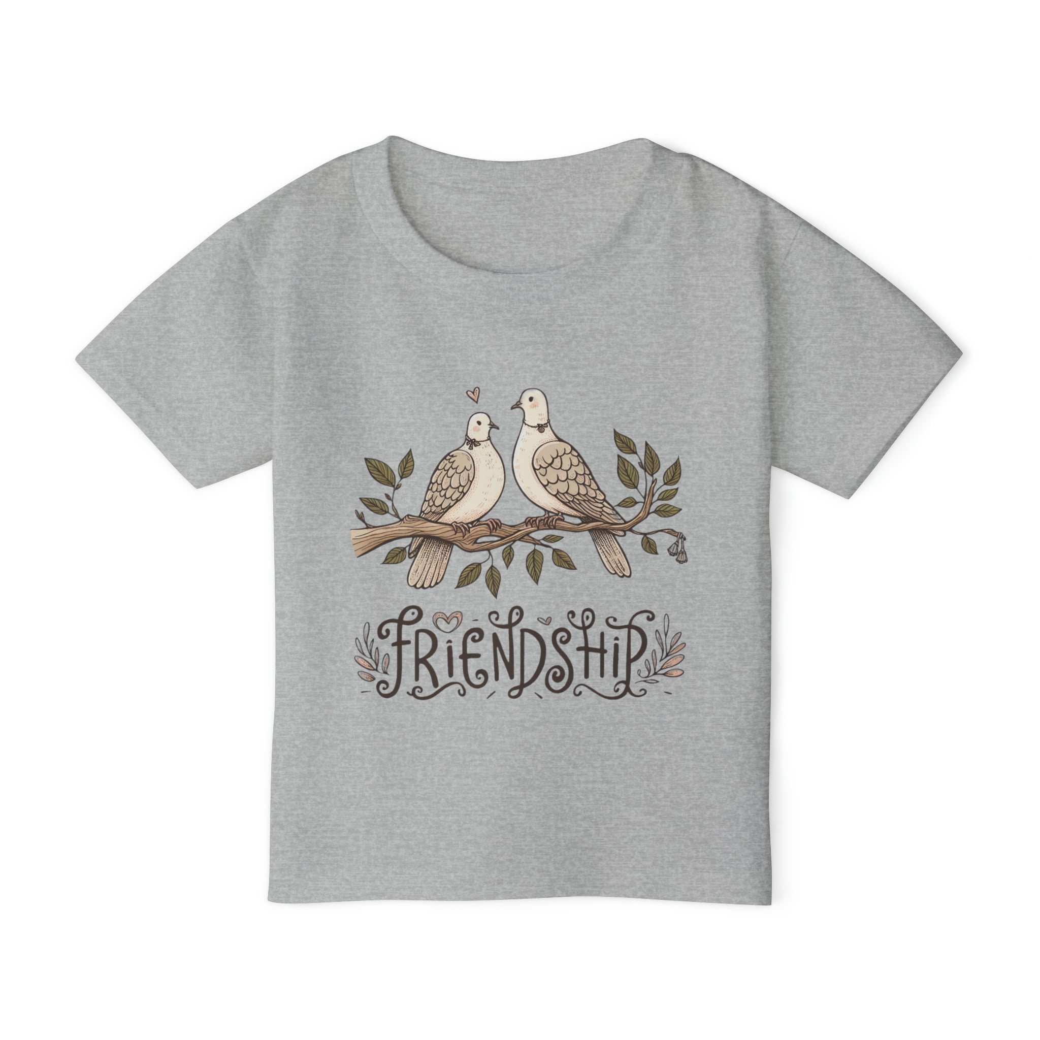 Toddler Shirt with Turtle Doves & Friendship Quote - Pick from Four ...