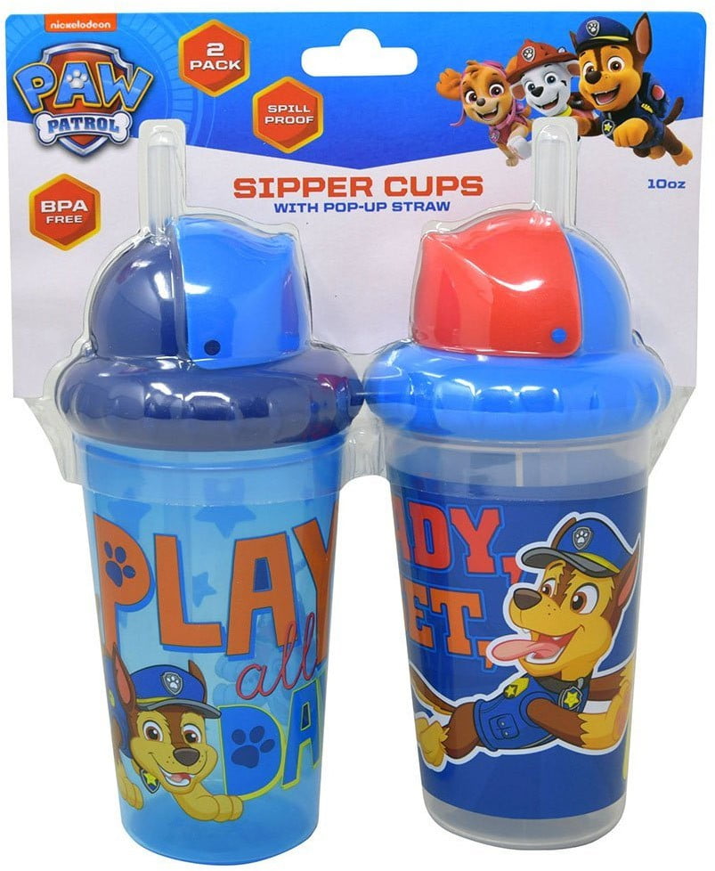 Toddler Sippy Cups for Boys 10 Ounce Paw Patrol Sippy Cup with Straw ...
