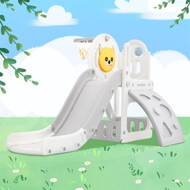 4-in-1 Climber and Slide Set, Toddler Slide Set, Freestanding Slide Set ...