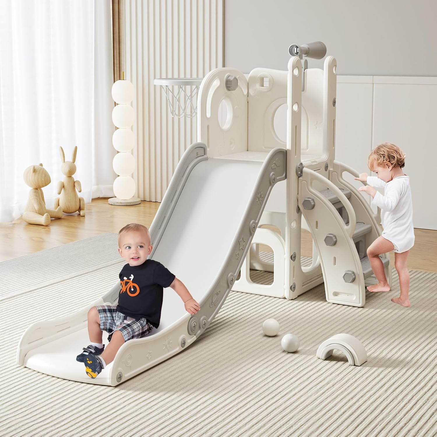 Toddler Slide Kids Climber Slides Baby Slider for Toddler Age 1-3,L ...