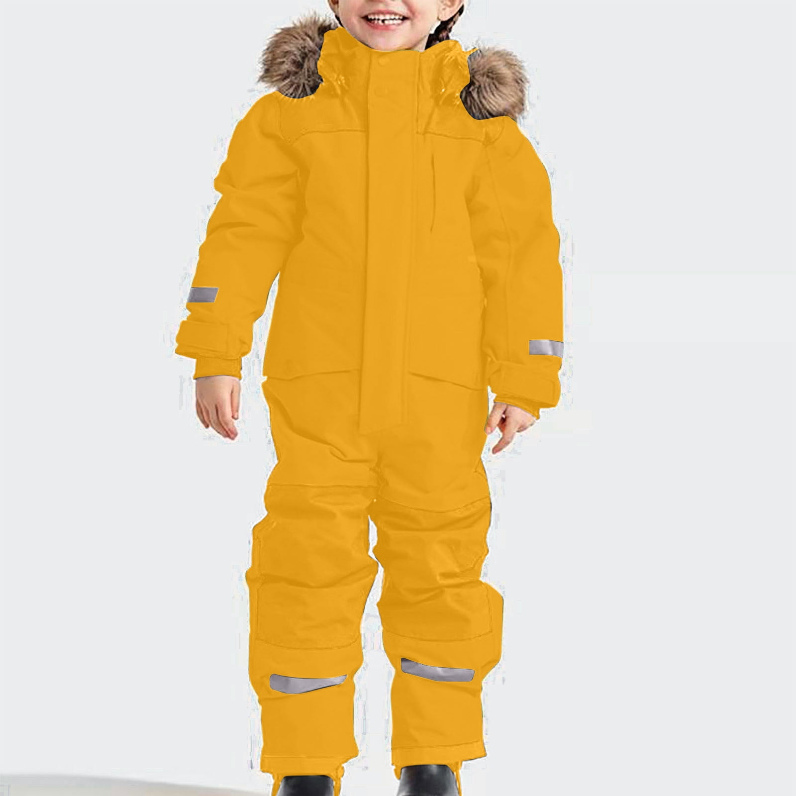 Toddler Snow Suit Kids Girls Boys Colorful Siamese Snowsuits Ski Suits ...