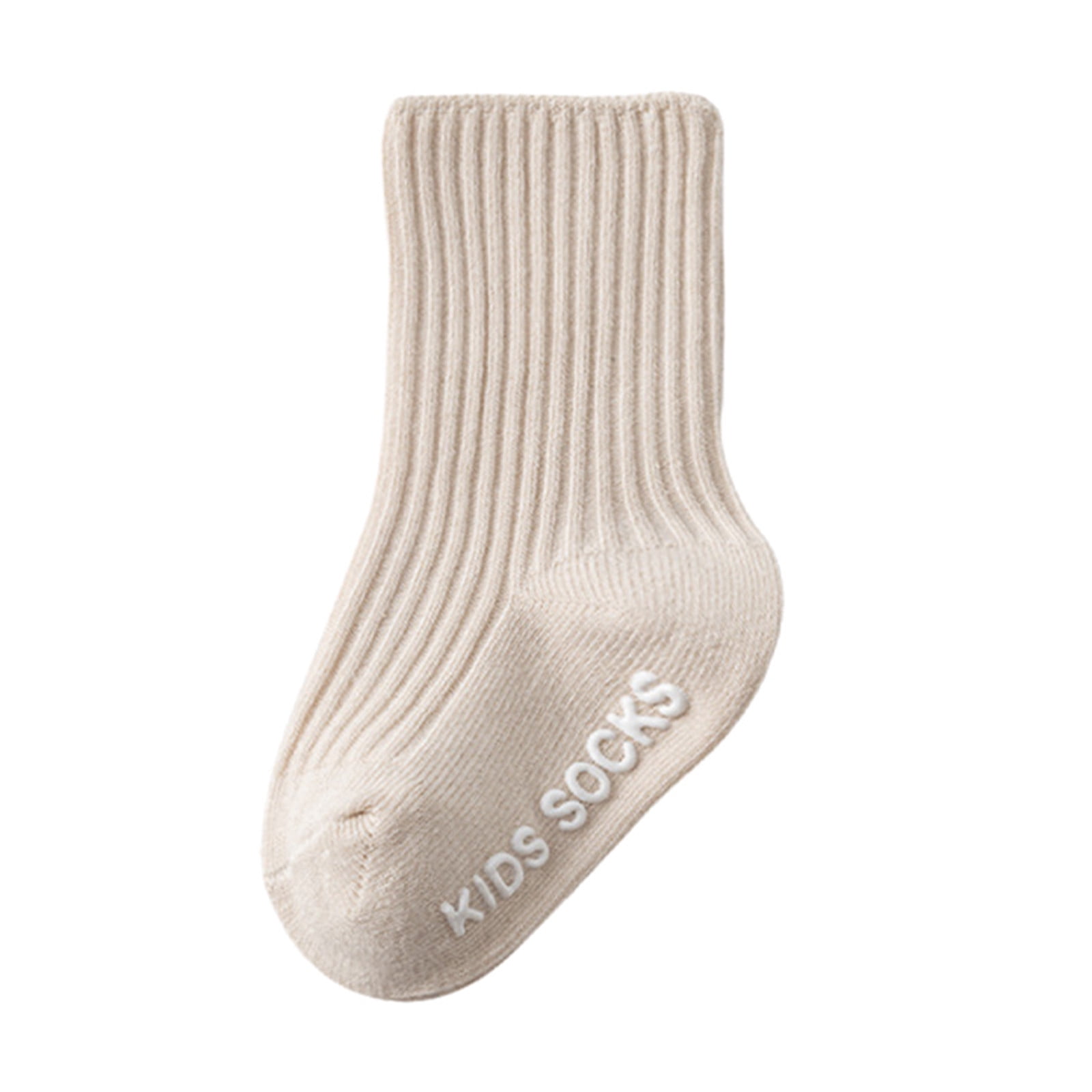 Toddler Socks Baby Solid Color Glue Dispensing Antislip Sock ...